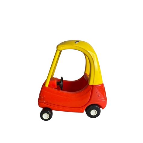 Vintage Little Tikes Cozy Coupe 6 Toy Car Orange And Yellow Dollhouse