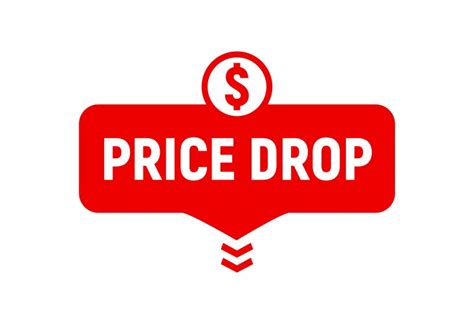 Cost Reduction Icon Price Lower Arrow Low Vector Image