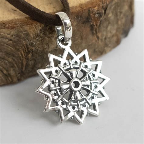 Erzgamma Star Dodecagram 12 Pointed Lucky Star Sterling Silver Etsy