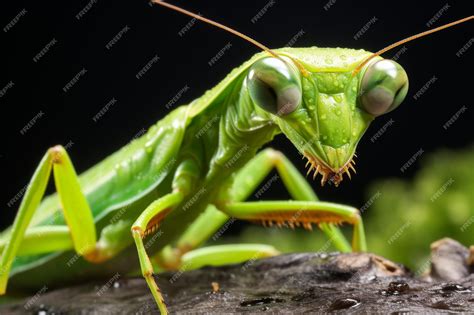 Premium Photo Close Up Of A Grasshopper In This Close Up Shot A Green Grasshopper Is