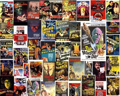 Horror Movie Collage Poster