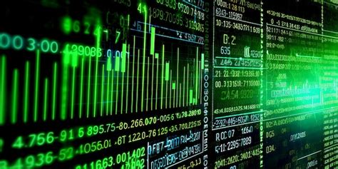 Premium Ai Image Cool Stock Market Display Green Chart And Magic Numbers