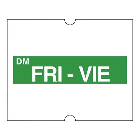 Daymark Dissolvemark® 13 16 X 11 16 Dissolvable Friday Day Of The Week 1 000 Count Date Coder