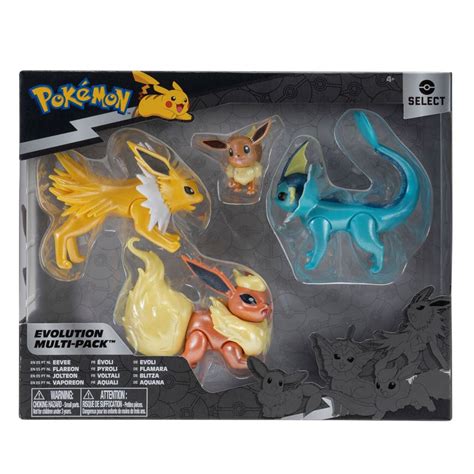 Pack 3 Figurines Pokémon Evolution Evoli Figurine De Collection