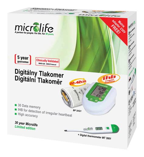 MICROLIFE TLAKOMER DIGITÁLNY BP 3AG1 automatický s adaptérom na rameno ...
