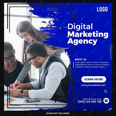 디지털 마케팅 대행사 및 전문 소셜 미디어 템플릿 디자인 무료 Psd 파일