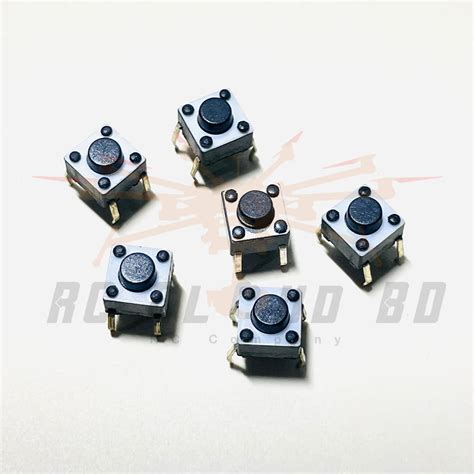 On Off Push Button Switch 4 Pin Set 6pcs Your Rc And Robotics Partner