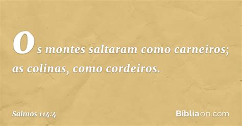 Salmo 114 4 Bíblia
