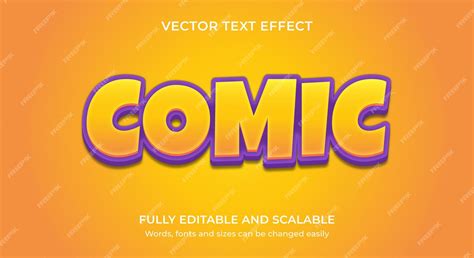 Premium Vector Comic Editable 3d Vector Text Effect