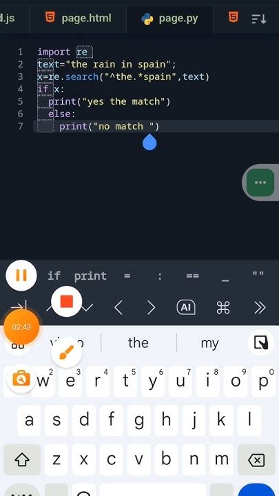 Regex Module In Pythonshorts Python Regex Module Print Ifelse Coding Programming Youtube