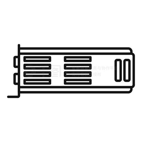 Gpu网页ui显卡图标轮廓矢量。视频图形。电脑gpu。显卡图标轮廓矢量。视频图文模板免费下载eps格式1000像素编号