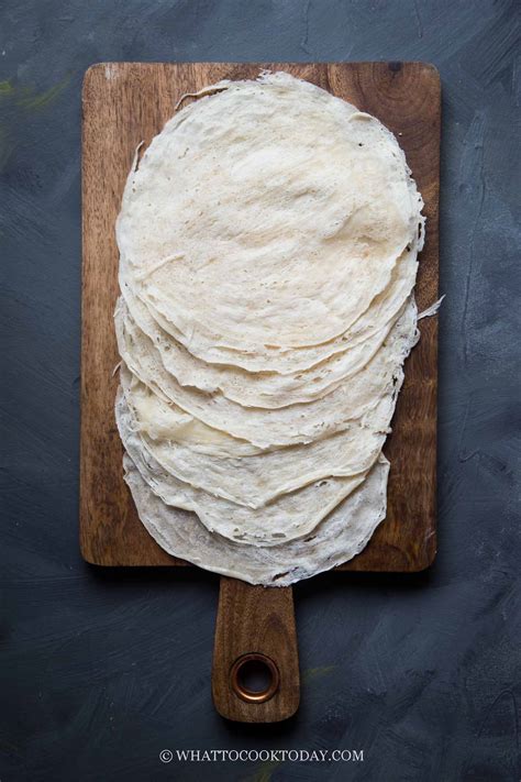 Homemade Popiah Medan Fresh Spring Rolls With Jicama