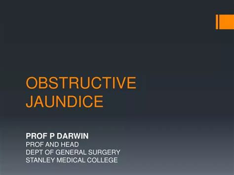 Ppt Obstructive Jaundice Powerpoint Presentation Free Download Id