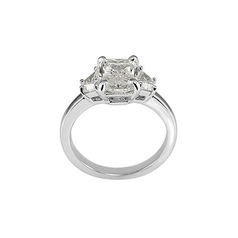 Kelsey Radiant Cut Three Stone Engagement Ring