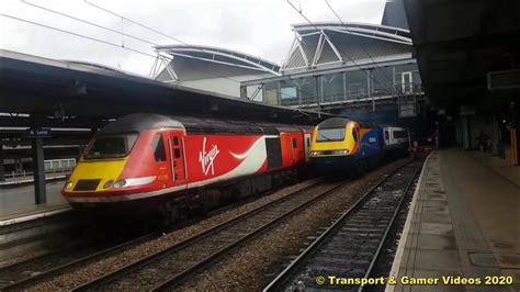 East Midlands Trains Class 43046 And 43083 Leaving Leeds Train Station