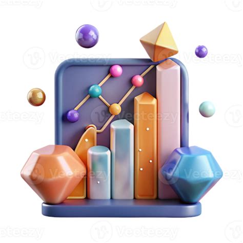 Elegant Modern Statistics Graph Isolated For Data Visualization 59101874 Png