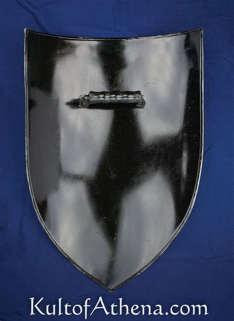 Medieval Steel Heater Shield With Center Grip Blank 18 Gauge Steel