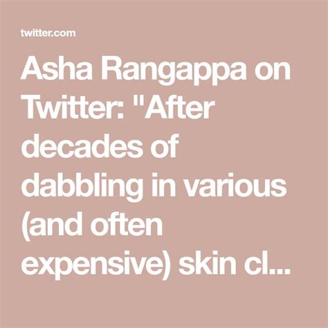 Asha Rangappa On Twitter Skin Cleanser Products Diy Beauty Ts