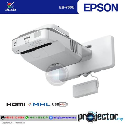 Epson Eb 700u Ultra Short Throw Laser 3lcd Projector