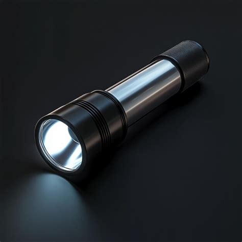 3d Flashlight Icon Portable Light Source Illustration Logo Premium Ai Generated Image