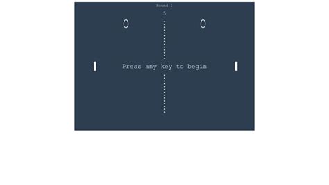 Pong Game With Javascript