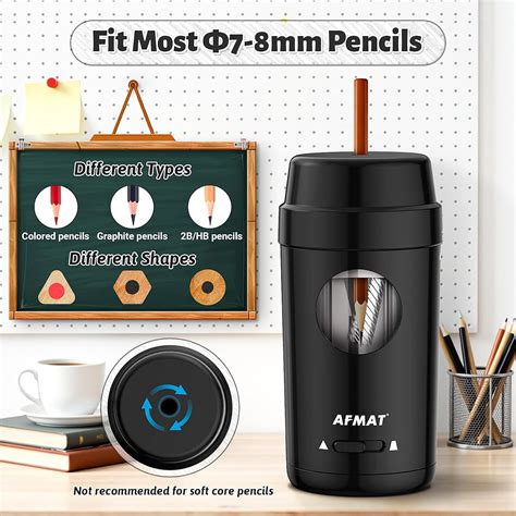 Afmat Electric Pencil Sharpener Psx8 Instruction Manual