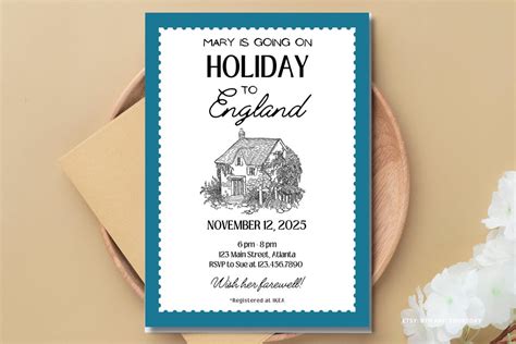 Relocation Party Invitation The Holiday Movie Theme Digital