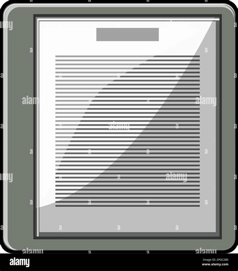 Screen Ebook Reader Cartoon Vector Illustration Stock Vector Image