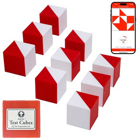 Prfcnl Iq Test Cubes Natural Edition 9 Kohs Cubes