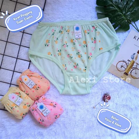 Jual Celana Dalam Wanita Jumbo Murah Cd Bumil Mama Gemoy Model Bunga Jadul Bahan Adem Melar