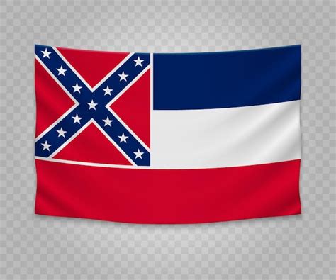 Premium Vector Realistic Hanging Flag