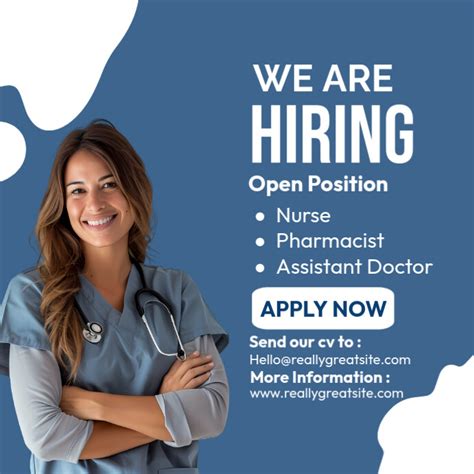 Blue Professional Hiring Instagram Post Template Postermywall