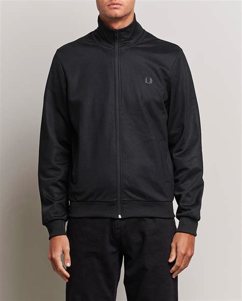 Fred Perry Track Jacket Black At