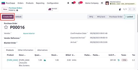 Vendor Bills In Odoo 17 Purchase Odoo V17 Enterprise Edition Book