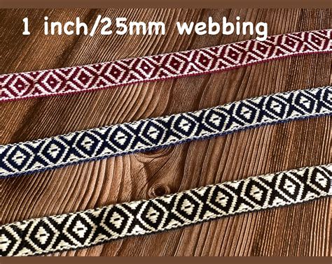 25cm1 Inch Patterned Webbing Pattern A A3 Sun Kiss Melbourne
