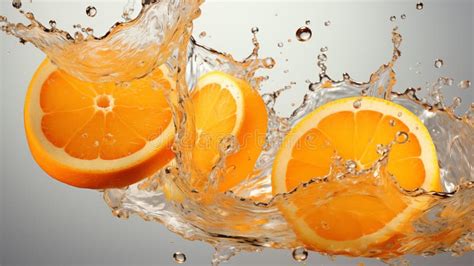 Fresh Orange Juice Dripping Isolated On Background Stock Illustration