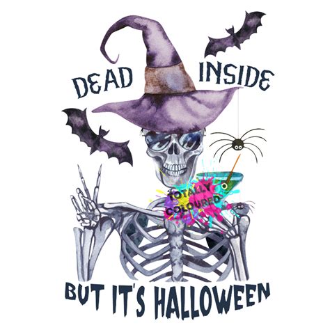 Dead Inside But Its Halloween Totally Coloured