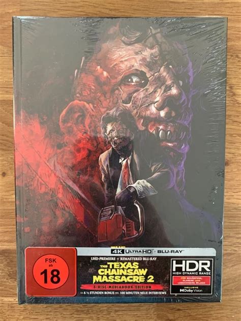 The Texas Chainsaw Massacre 2 Mediabook Limited Edition 4k Uhd Blu Ray