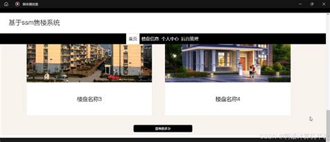基于ssmvue基于售楼系统开题报告源码论文 Csdn博客