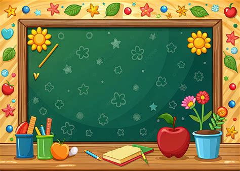 Animated Teacher In Classroom Holding A Pointer Blackboard Teacher