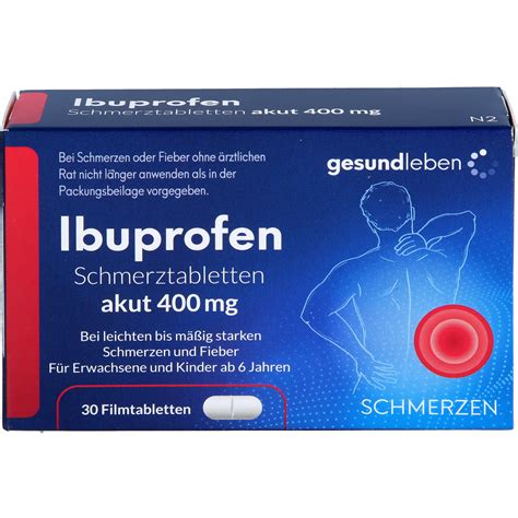 Ibuprofen Schmerztabletten 400 Mg Filmtabletten Apotalde Ihre
