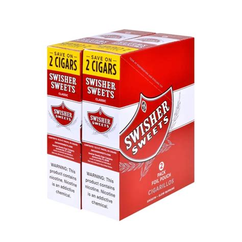 Swisher Sweets Classic Cigarillos 2 Pack Foil Pouch 1111 Distro