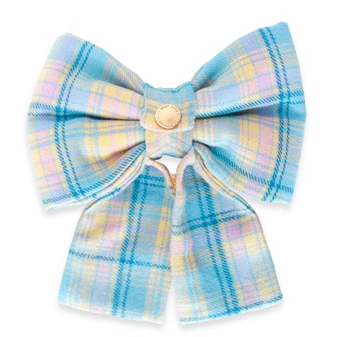 Easter Plaid Dog Sailor Bow Spring Pastel Dog Sailor Bow Shop Sunny