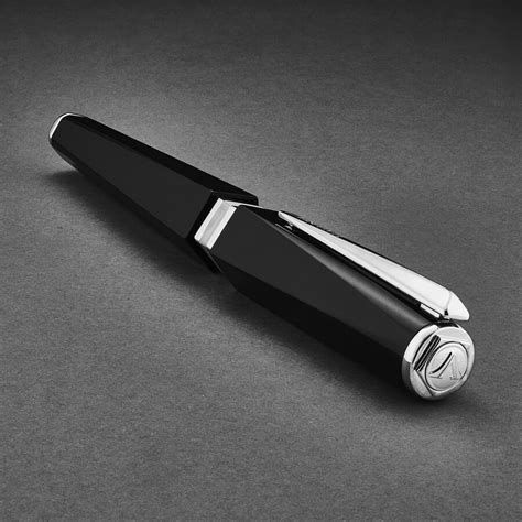 Visconti Pentagon Black Medium Nib Fountain Pen Kp14 01 Fpm Fine Pens And Pencils Pentagon