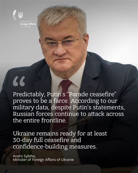 🇺🇦 Ukraines Foreign Minister Andrii Sybiha I Just Spoke With