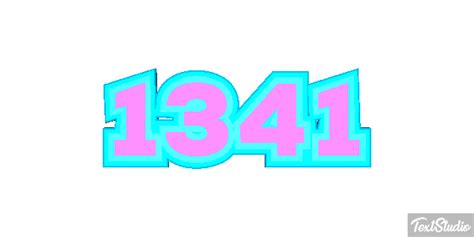 1341 Number Animated  Logo Designs