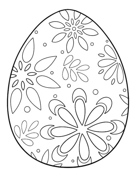 Premium Vector Patterned Easter Egg Coloring Page