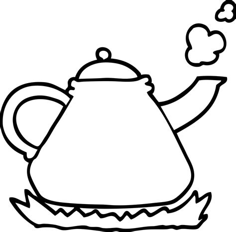 Kettle Clip Art Black And White Glass Electric Kettle Body With The