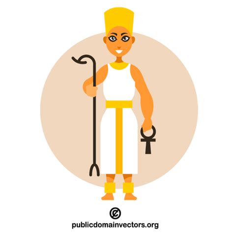 Firaun Mesir Domain Publik Vektor