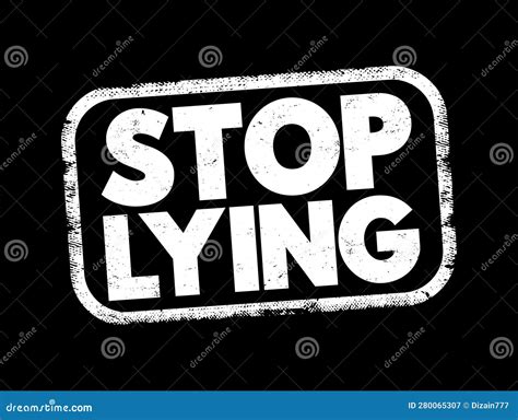 Stop Lying Text Stamp Concept Background Stock Illustration